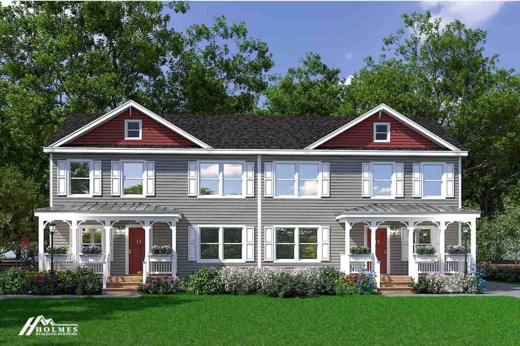 Amelia Cozy Cottage Two Story Duplex - Suncrest Homes